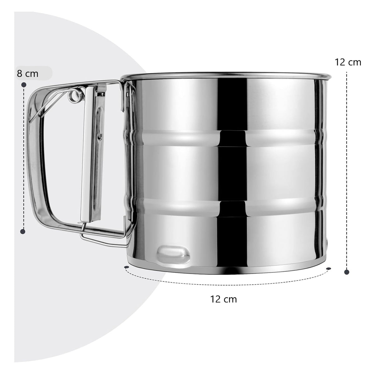 Rama Design - Stainless Steel, Flour Sifter (Tamis à farine en acier i ...